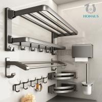 China Space Aluminum Modern Wall Mounted Bathroom Set Customized Logo for sale