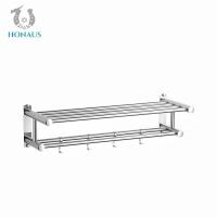 China Stainless Steel Towel Bar Wall Mounted 20kg Capacity Drill or Drill Free Installation for sale