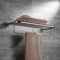 China Customized Bathroom Shower Accessories Wall Mounted Two Tier Towel Rack 30KG for sale