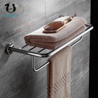 China Customized Bathroom Shower Accessories Wall Mounted Two Tier Towel Rack 30KG for sale