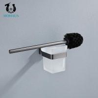 China 6 Piece 304 Stainless Steel Wall Mounted Bathroom Fittings Set Modern Brushed Finish for sale