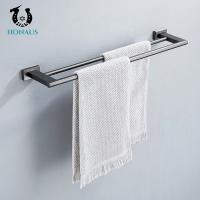 China 6 Piece 304 Stainless Steel Wall Mounted Bathroom Fittings Set Modern Brushed Finish for sale