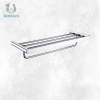 China CUPC Certified 5 Piece Bathroom Accessories Set Toilet Paper Holder Towel Rack Chrome Black Brushed for sale