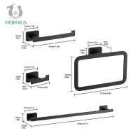 China Modern Brushed Stainless Steel 5 Piece Shower Set Wall Mounted Bathroom Accessories ODM OEM for sale