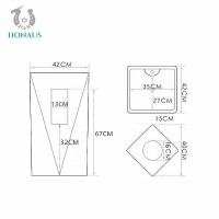 China Ceramic Pedestal Free Standing Wash Basin Multiple Shape OEM ODM for sale
