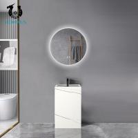 China Customized Sintered Stone Full Pedestal Wash Basin Rectangular For Cloakroom for sale