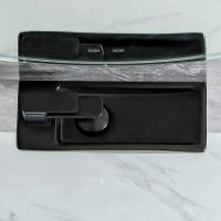 China Modern Rectangle Bathroom Wall Hung Basin Matte Black 380*145*80mm for sale