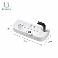 China Ceramic 10-15L Large Bathroom Wall Hung Basin Customised Easy To Clean for sale