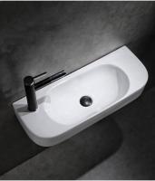 China Ceramic 10-15L Large Bathroom Wall Hung Basin Customised Easy To Clean for sale