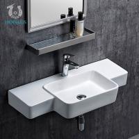 China CUPC Larger Bathroom Wall Hung Basin With Overflow Ceramic Glazed 880*395*435mm for sale