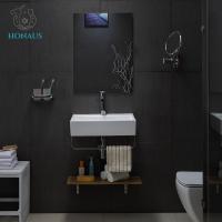 China Ceramic Wall Hung Rectangular Basin 510x360mm with Overflow Modern Bathroom Sink for sale