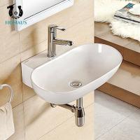 China Customization Bathroom Wall Hung Basin Wall Mounted Cloakroom Basin 570*385*100mm for sale