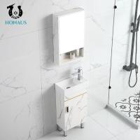 China Customised Small Size Bathroom Hand Wash Basin Full Pedestal for sale