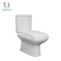 China Ceramic Two Piece Toilet Bowl 685x380x820mm Anti Bacteria Floor Mounted for sale