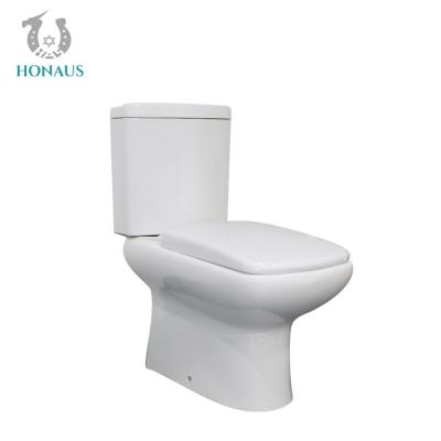 China Ceramic Two Piece Toilet Bowl 685x380x820mm Anti Bacteria Floor Mounted for sale