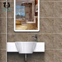 China Ceramic Glaze Bathroom Wall Hung Basin Wall Mounted Washbasin With Overflow for sale