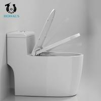 China HAS One Piece Ceramic Toilet 740x380x730mm Dual Flush Vortex S Trap Floor Mounted for sale