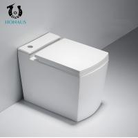China European Style Mini One Piece Toilet 580x360x450mm Vortex Flushing Ceramic Battery Powered for sale