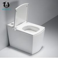 China European Style Mini One Piece Toilet 580x360x450mm Vortex Flushing Ceramic Battery Powered for sale