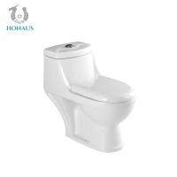 China Ceramic One Piece Toilet Bowl 250mm S-Trap Floor Mounted Dual Flush Sanitary Ware for sale