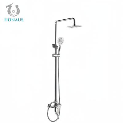 China 304 Stainless Steel Cold and Hot Shower Set 1.5 MPa Three Modes Shower Head Wall Mounted for sale