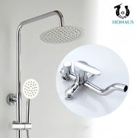 China Modern Bathroom Shower Head Set Copper Mixing Valve Hotel Grade Pressure Boost for sale