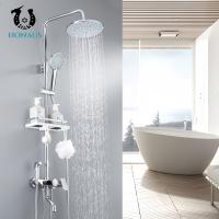 China Modern Bathroom Shower Head Set Copper Mixing Valve Hotel Grade Pressure Boost for sale