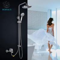 China Luxury Stainless Steel Rainfall Shower Head Set Concealed Shower Bath Set for sale