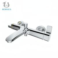 China Triple Function Copper Shower Faucet Wall Mounted Exposed 110x235x75mm Hotel Bathroom for sale