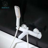China Triple Function Copper Shower Faucet Wall Mounted Exposed 110x235x75mm Hotel Bathroom for sale