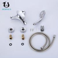 China Triple Handle Mixing Bathtub Faucet Durable Ceramic Valve for sale