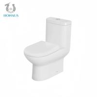 China Two Piece Floor Mounted Toilet Bowl S P Trap 660x360x720mm Water Saving Ceramic for sale