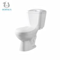 China Elongated Ceramic Two Piece Toilet Bowl Floor Mounted S P Trap 300mm for sale