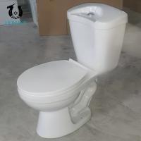 China Elongated Ceramic Two Piece Toilet Bowl Floor Mounted S P Trap 300mm for sale