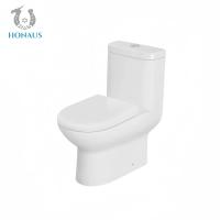 China Nano Glaze Ceramic One Piece Toilet Bowl S Trap Siphonic Jet 715x355x640mm Dual Flush for sale