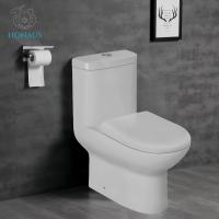 China Nano Glaze Ceramic One Piece Toilet Bowl S Trap Siphonic Jet 715x355x640mm Dual Flush for sale