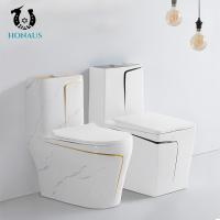 China Vortex Flushing Square One Piece Toilet Bowl Dual Flush S Trap Colored Ceramic for sale