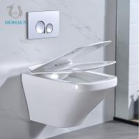China Dual Flush Wall Hung Toilet Bowl Concealed Cistern P Trap 180mm 540x330x340mm for sale