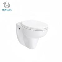 China Traditional Wall Hung Toilet Bowl 535x355x385mm Strong Ceramic Easy Clean Glaze P Trap 3/6L for sale