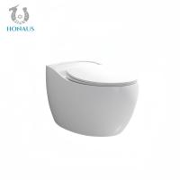 China Egg Shape Wall Hung Toilet Bowl Dual Flush 3/6L 200KGS Load Capacity Modern Apartment for sale