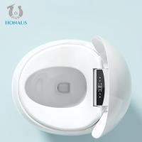 China Egg Shape Smart Intelligent Toilet Digital Display Ceramic 550x500x600mm S-Trap Siphonic Jet Flushing for sale