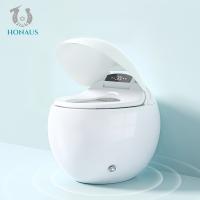 China Egg Shape Smart Intelligent Toilet Digital Display Ceramic 550x500x600mm S-Trap Siphonic Jet Flushing for sale