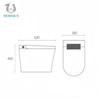 China Multi Function Smart Intelligent Toilet S Trap 200mm Hotel Apartment Style for sale
