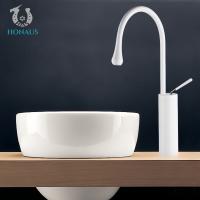 China Gravity Die Casting Brass Wash Basin Faucet European Style Deck Mounted Hot Cold Water for sale