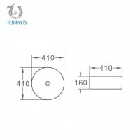 China Mini Bathroom Countertop Basin Art Multi Shape Hotel 160mm Deep Anti Stain for sale