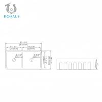 China Anti Scratch Bathroom Inset Basin Kitchen Single Dual Sinks Ceramic White Multi Function for sale