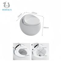 China Egg Shape Smart Intelligent Toilet Side Button Full Functions Luxury Hotel Water Saver for sale