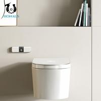 China Wall Mounted Smart Intelligent Toilet with Remote Control P Trap 380x590x360mm for sale