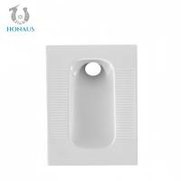 China 620*450*190mm Squatting Pan Ceramic Without Cistern Front Back Flush for sale