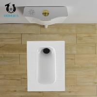 China 620*450*190mm Squatting Pan Ceramic Without Cistern Front Back Flush for sale